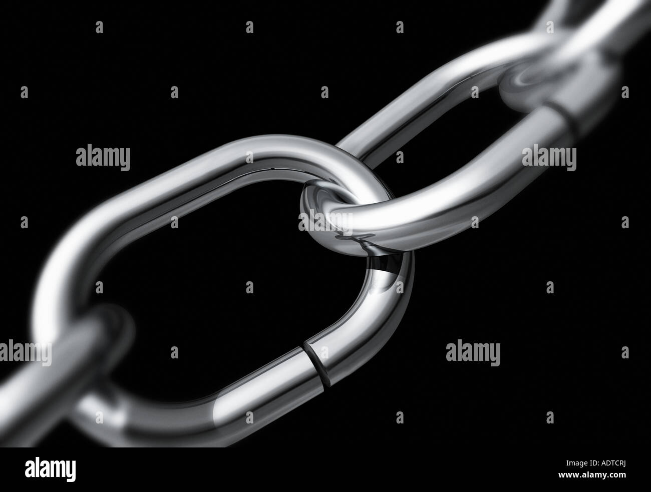 Silver chain, close-up Stock Photo - Alamy