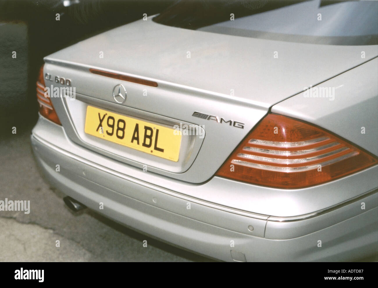 Mercedes CL 600 V12 AMG rear view Stock Photo - Alamy