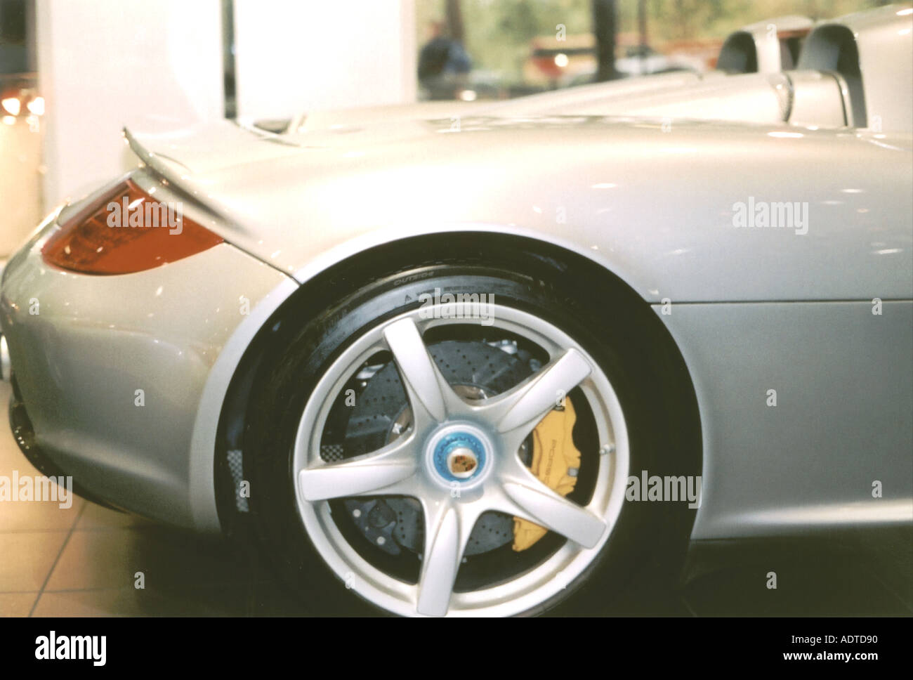 Porsche Carrera GT rear wing view Stock Photo - Alamy