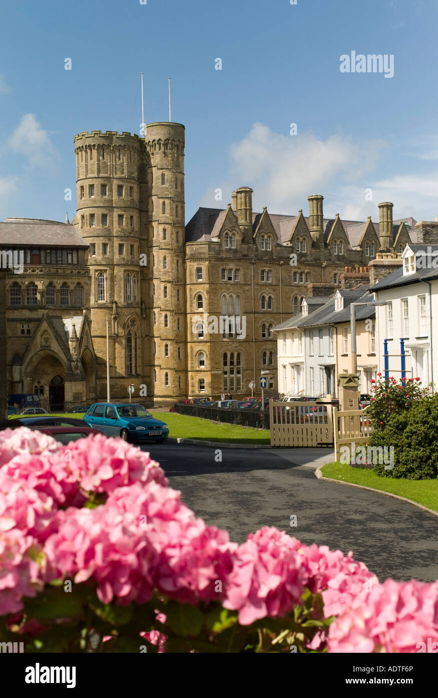 Victorian Gothic Old College building University of Wales Aberystwyth ...