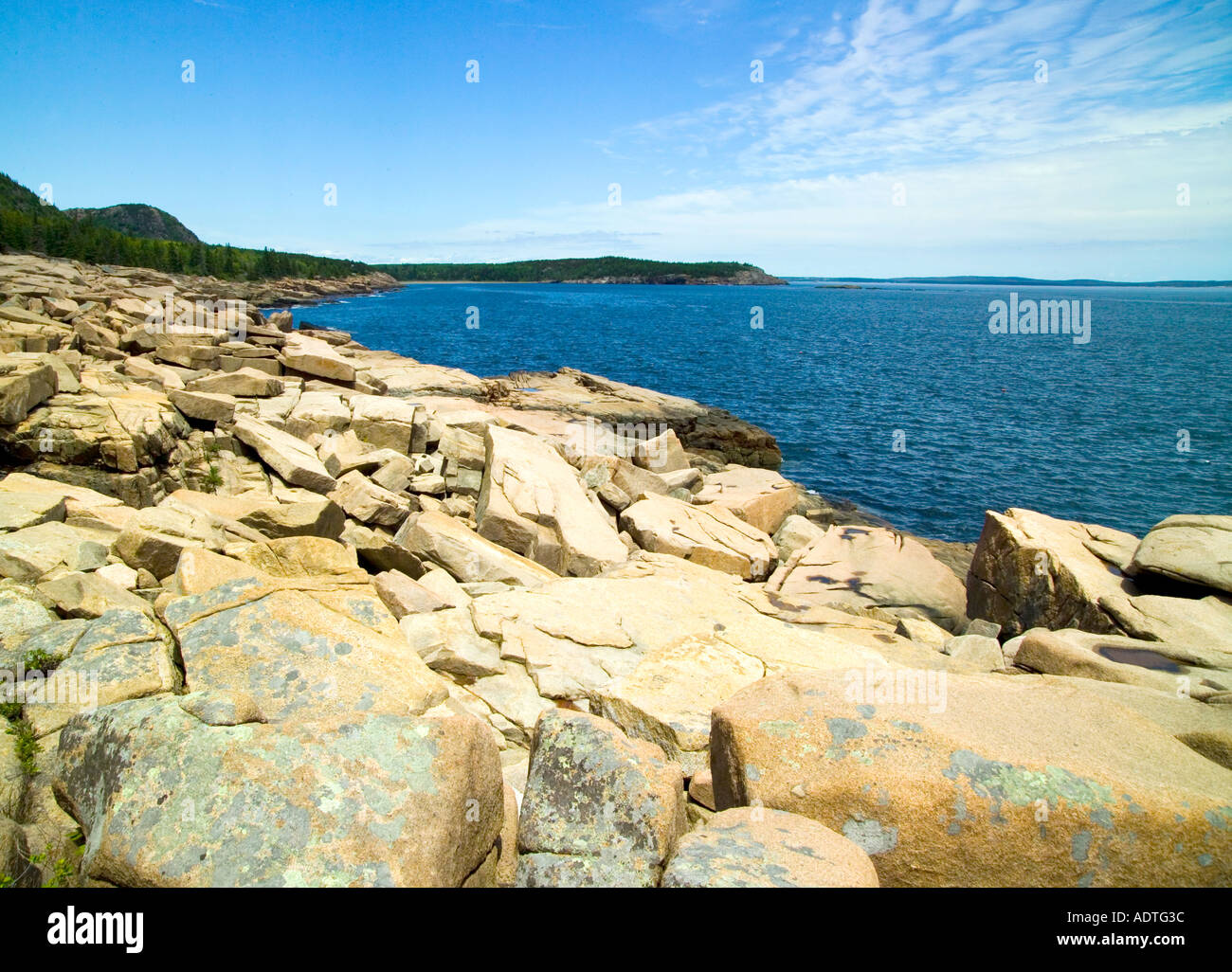 otter point acadia national park maine U S A Stock Photo - Alamy