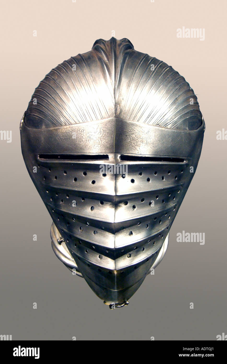 Leeds Royal Armoury metal full face mask England UK United Kingdom GB ...