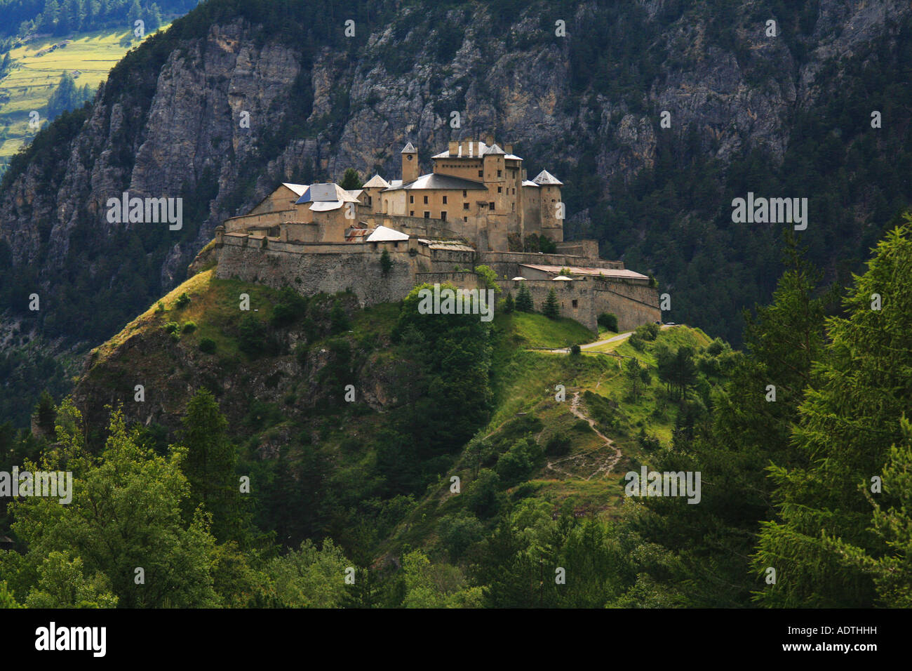 Chateau Queyras in French Alps Stock Photo - Alamy