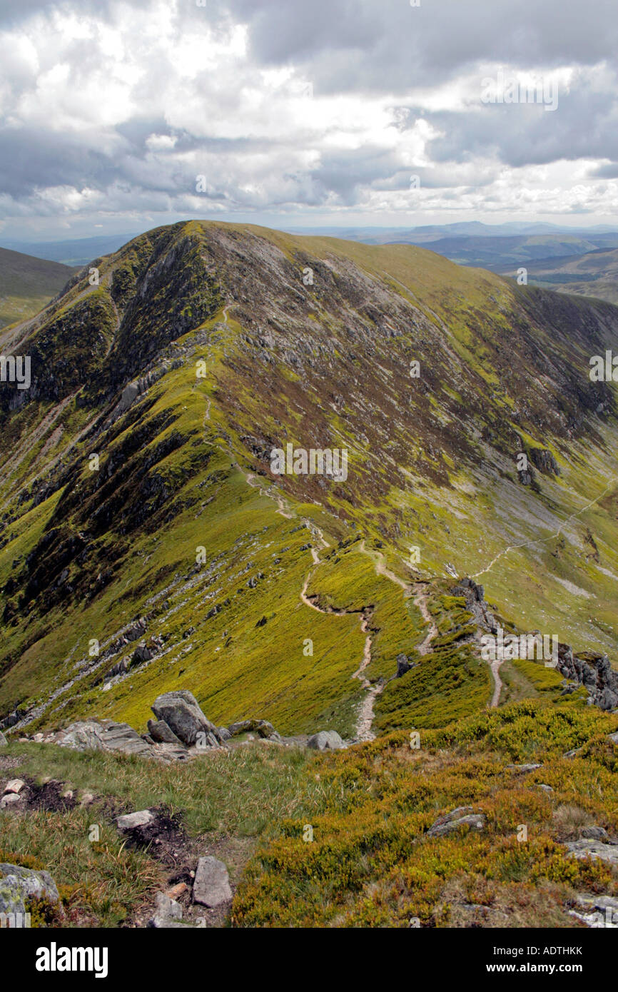 Mountain path in Snowdonia Stock Photo - Alamy