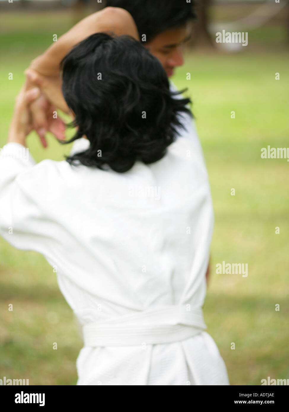 Woman karate rear view hi-res stock photography and images - Alamy