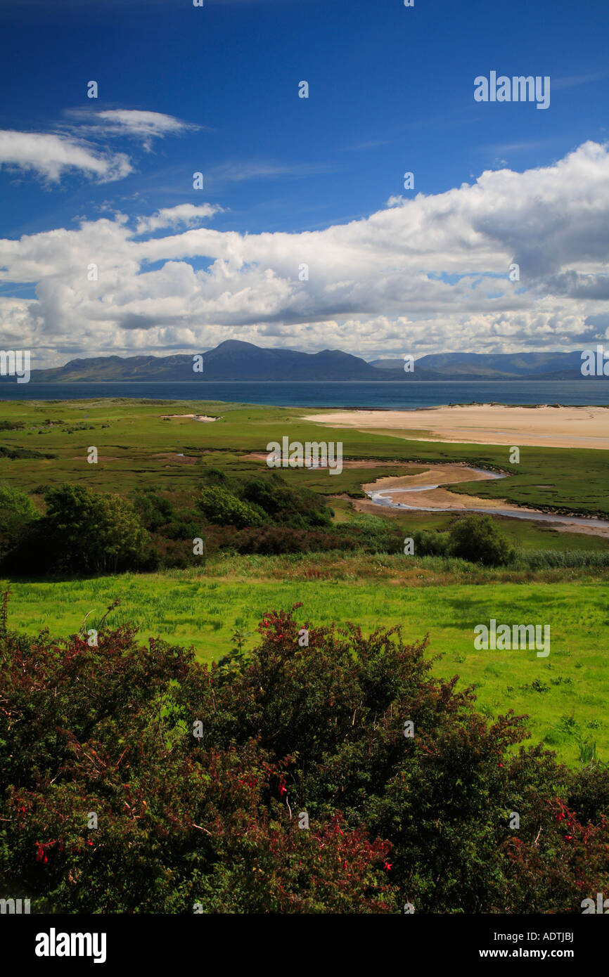 Clew Bay towards Croagh Patrick from Mulranny, County Mayo, Ireland ...