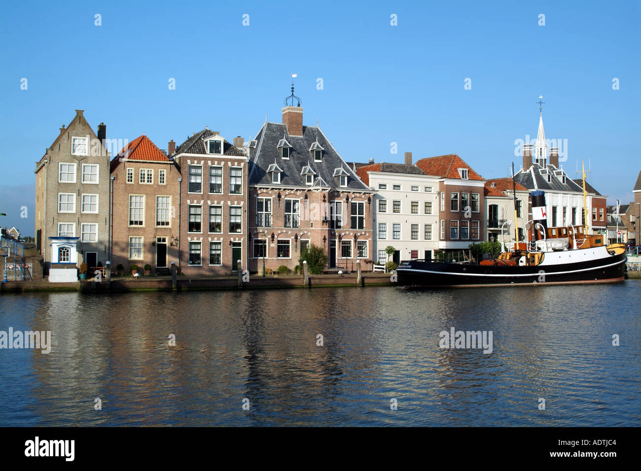 Maassluis historic town The Netherlands Holland steam tug Stock Photo ...