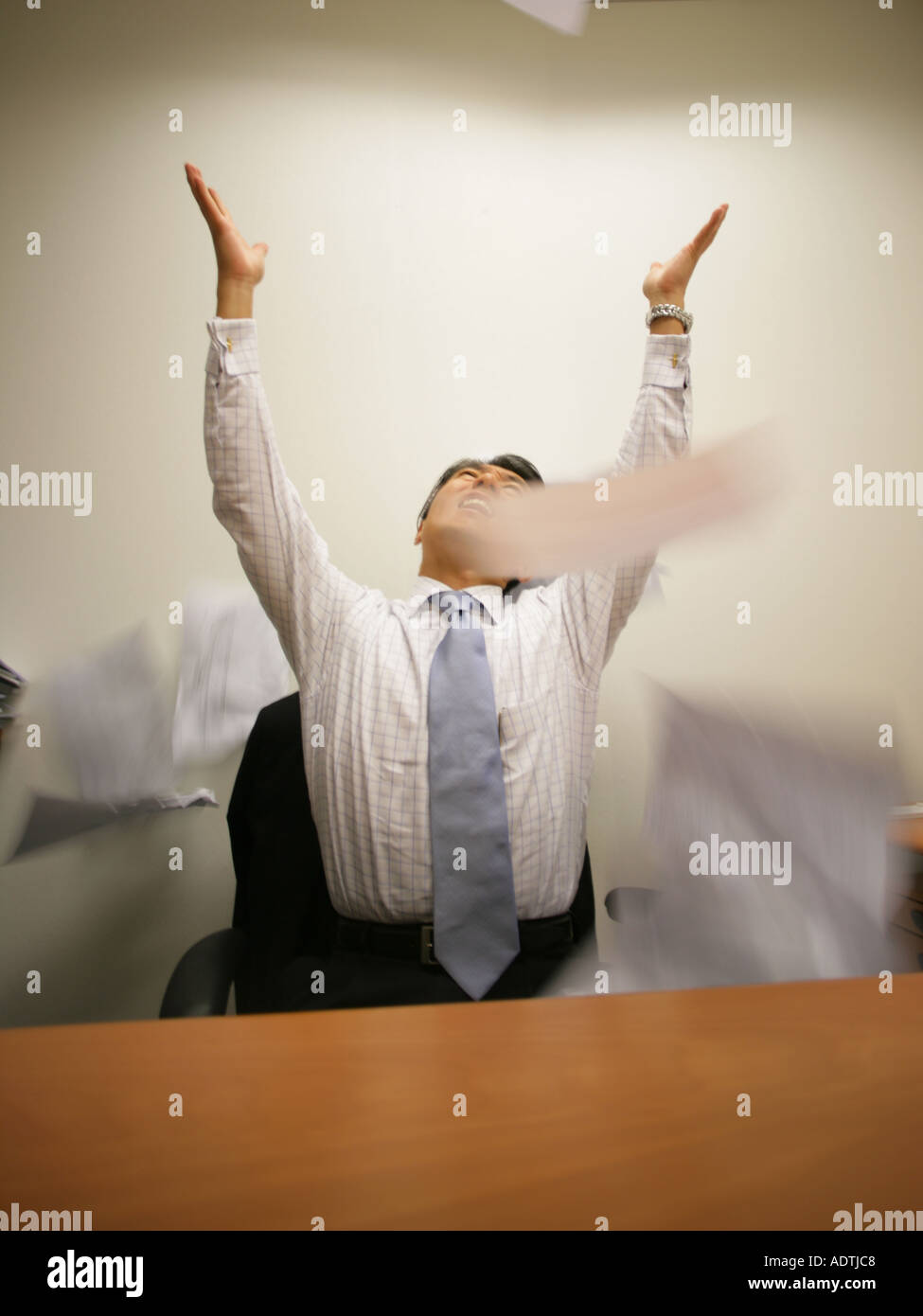 Throwing papers up man hi-res stock photography and images - Alamy