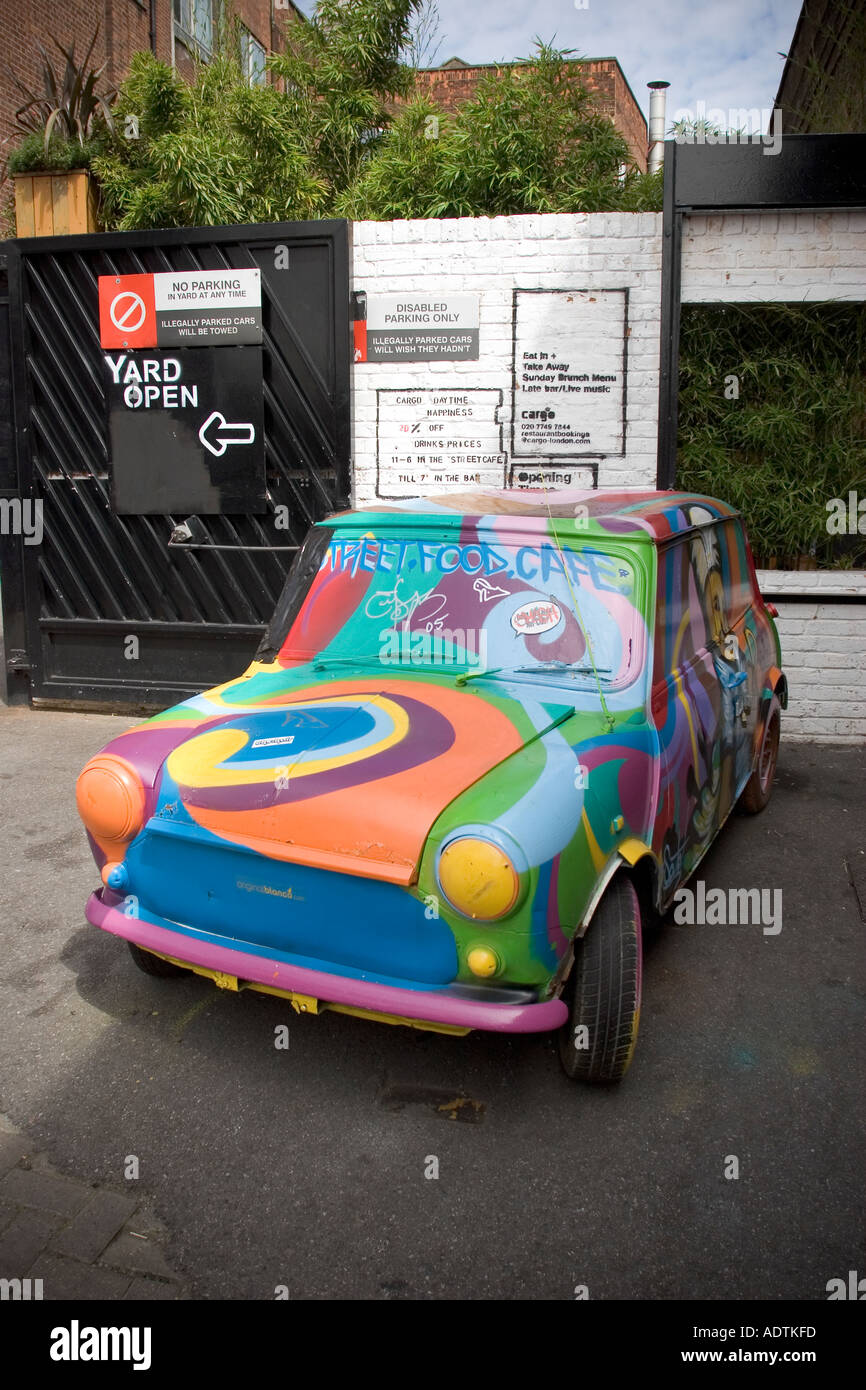 Funky Car outside Cargo Hoxton London England UK Stock Photo - Alamy