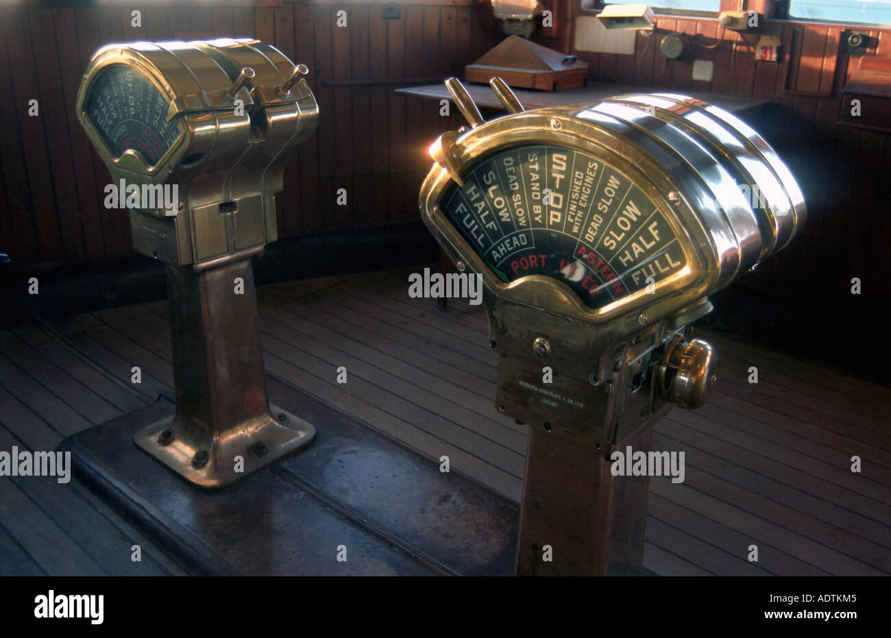 Steam ship bridge Stock Photo - Alamy