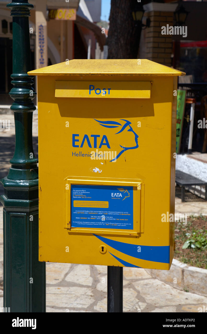 Postbox mailbox greece greek hi-res stock photography and images - Alamy