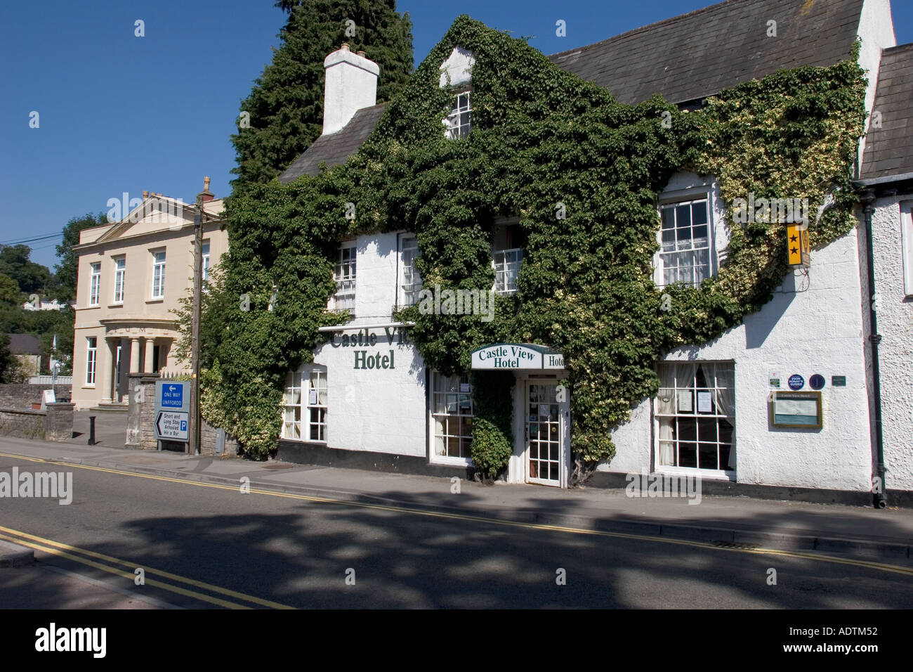 Castle View Hotel Chepstow Wales UK Stock Photo - Alamy