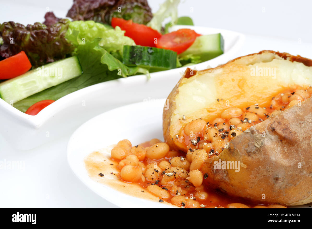 Jacket Potato Cheese Beans High Resolution Stock Photography and Images ...