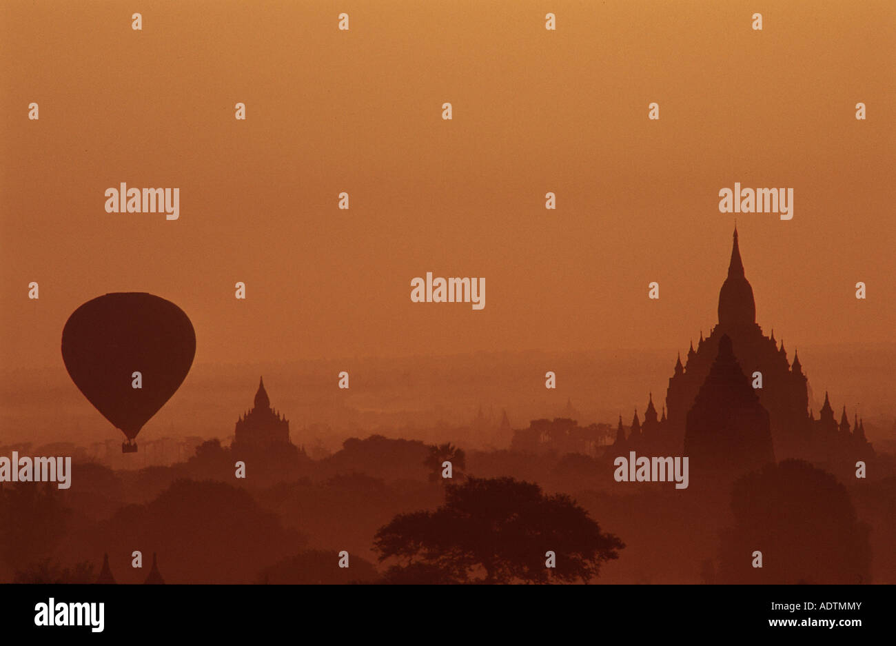 fly over pagan by hot air balloon,pagan,myanmar Stock Photo - Alamy