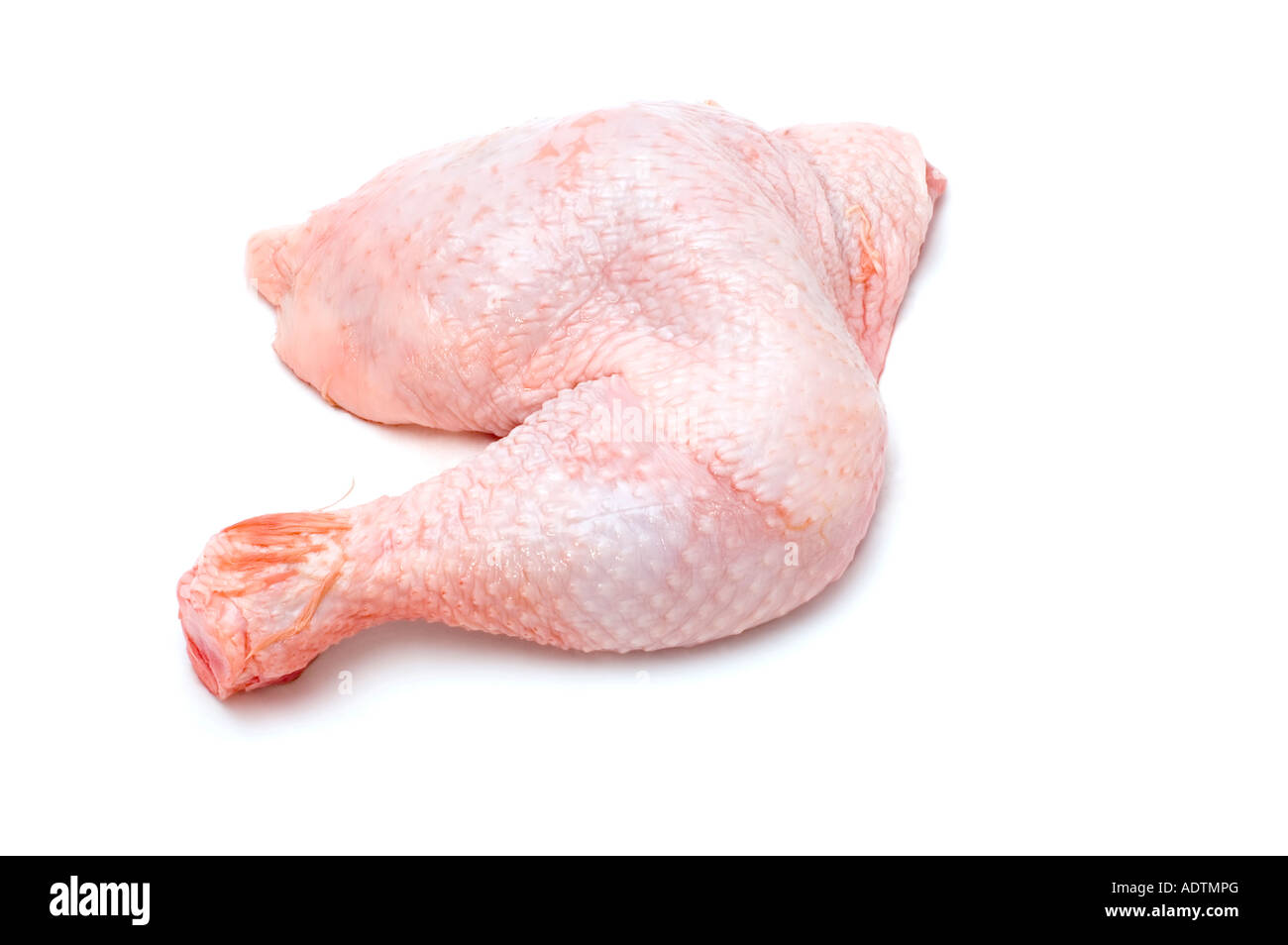 series object on white food chicken leg Stock Photo - Alamy