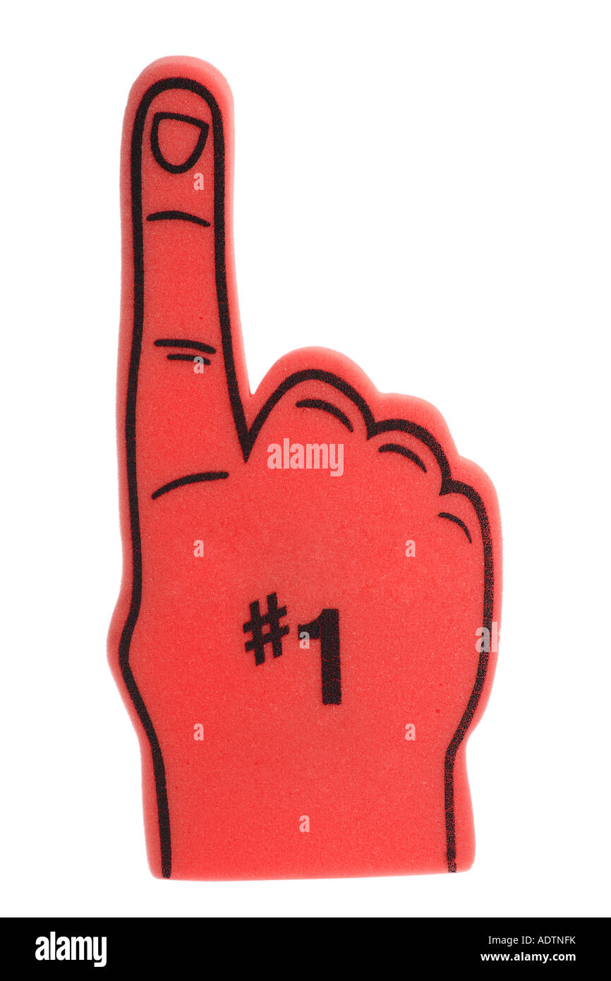 Foam finger fans hi-res stock photography and images - Alamy
