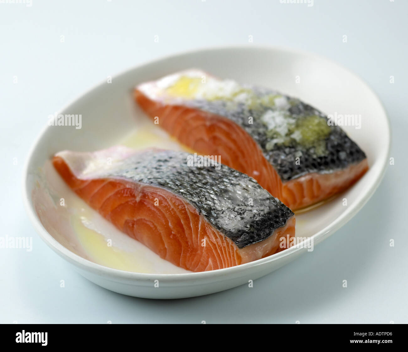 Salmon presented hi-res stock photography and images - Alamy