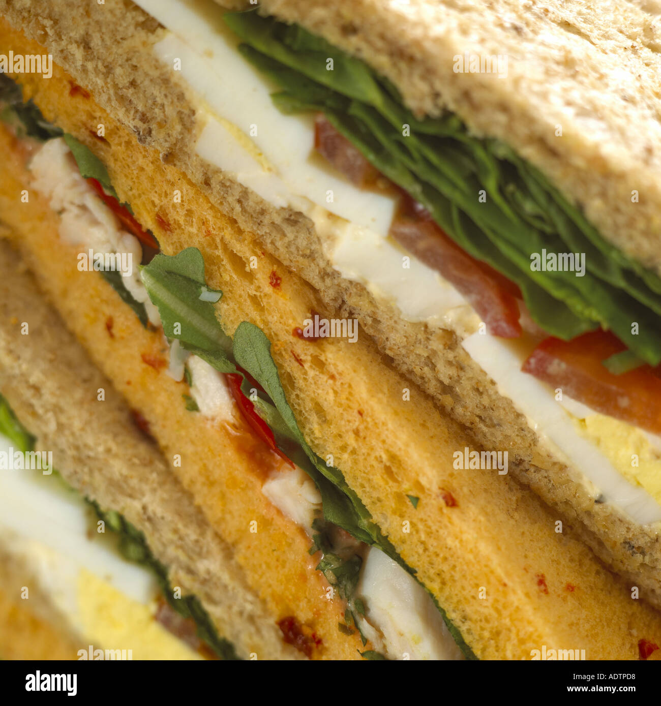 Sandwich cross section Stock Photo - Alamy