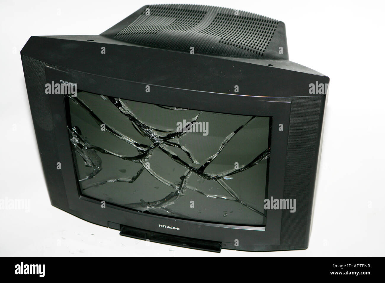 Broken smashed glass Cut Out Stock Images & Pictures - Alamy