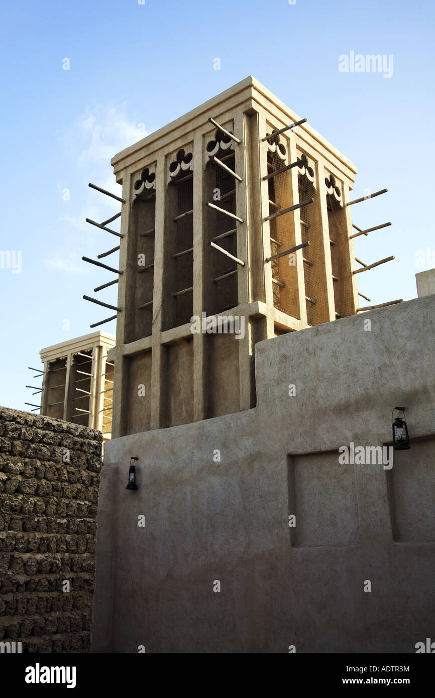 Uae dubai traditional windtower hi-res stock photography and images - Alamy