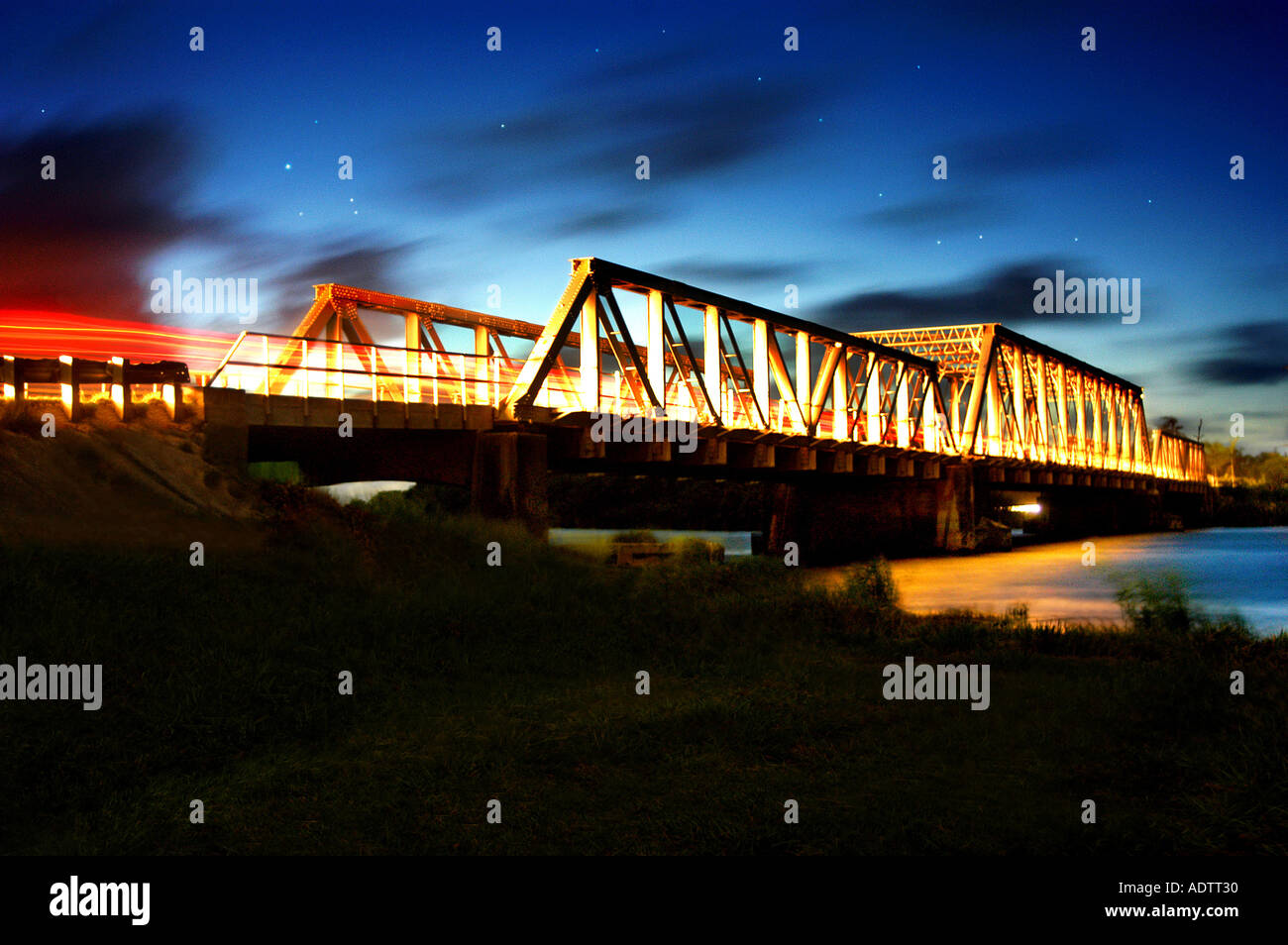 haul over bridge in belize city Stock Photo - Alamy