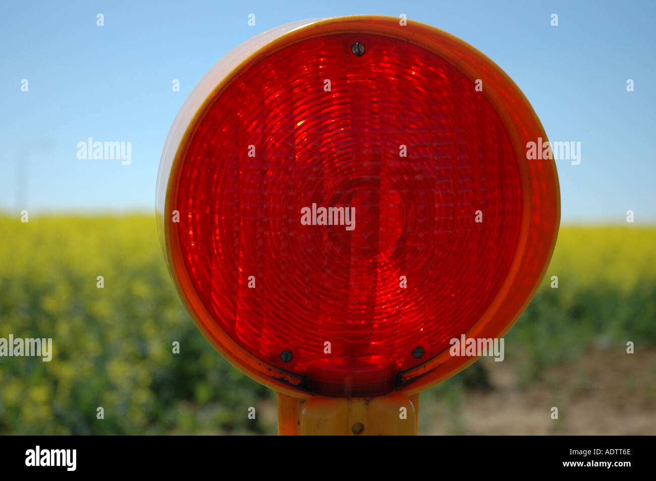 Signal lamp warning Stock Photo - Alamy