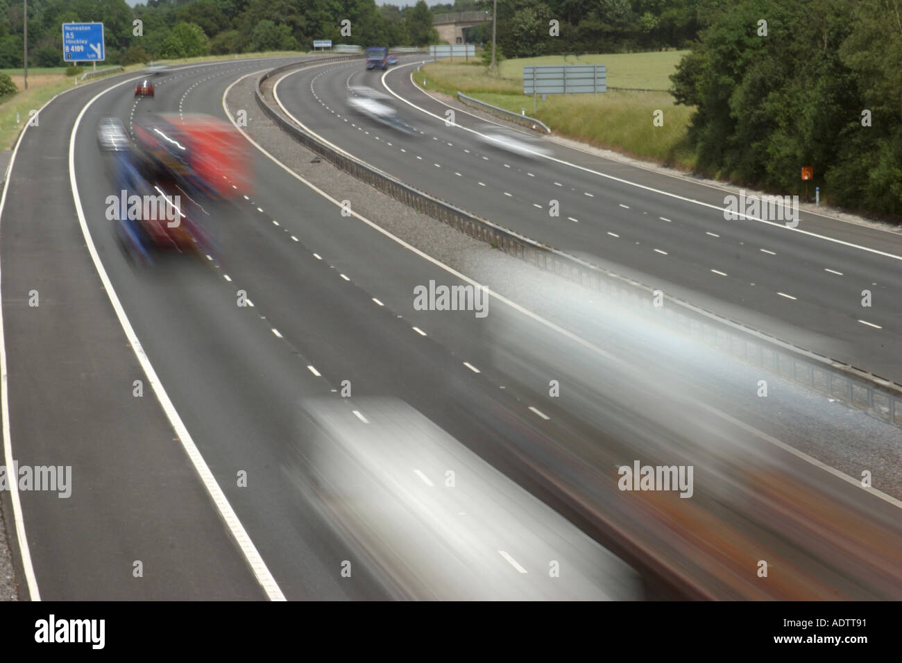Motorway Traffic 2 Stock Photo - Alamy
