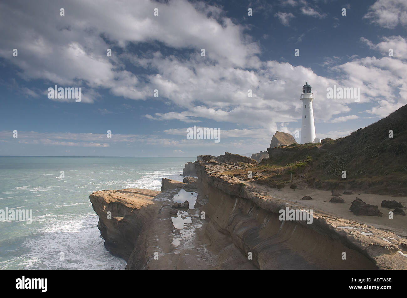 Castle point lighthouse Stock Photo - Alamy
