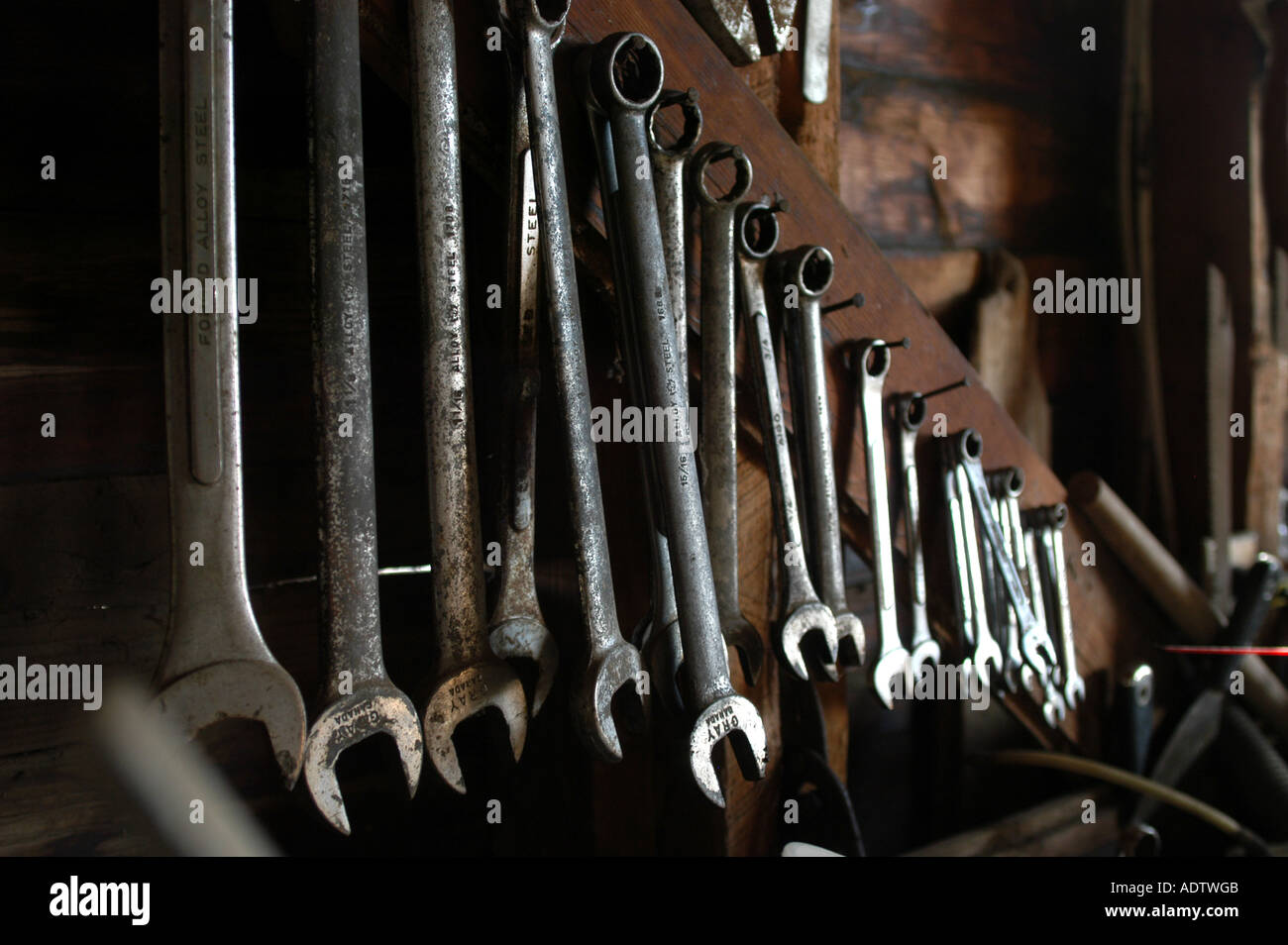 Hanging wrenches hi-res stock photography and images - Alamy
