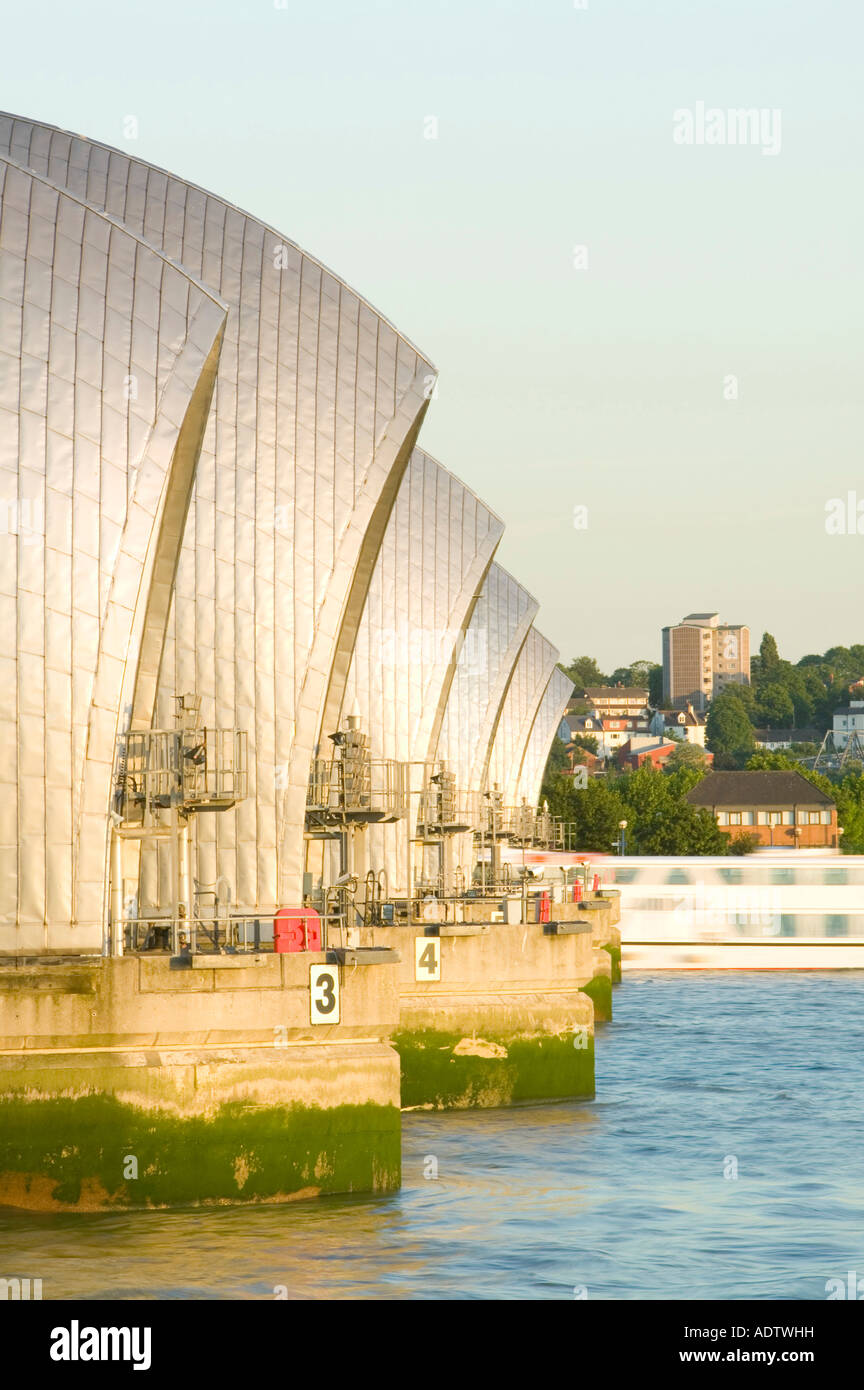 The Thames Barrier London UK designed to protect the city from flooding ...