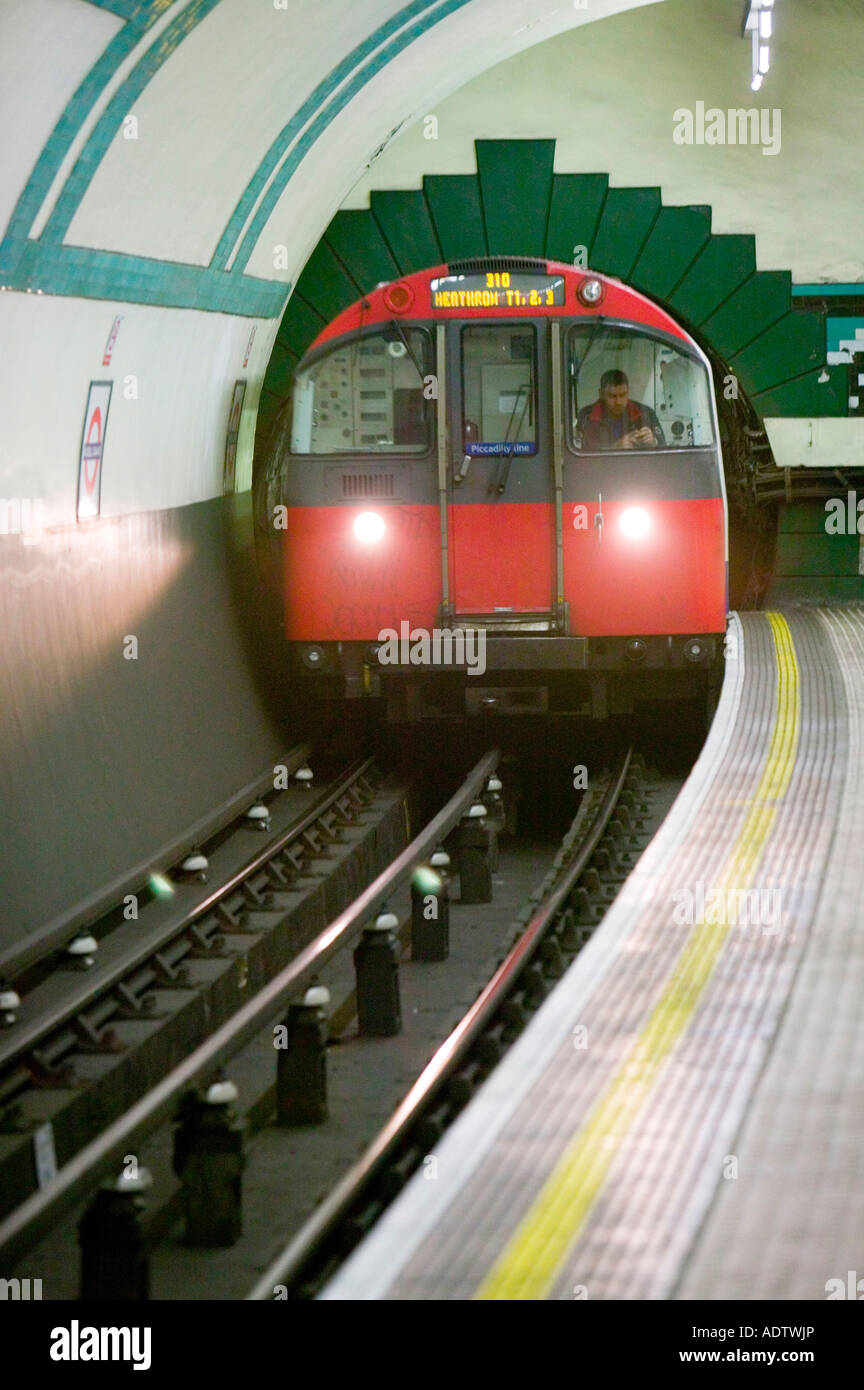 Tube train tunnel hi-res stock photography and images - Alamy