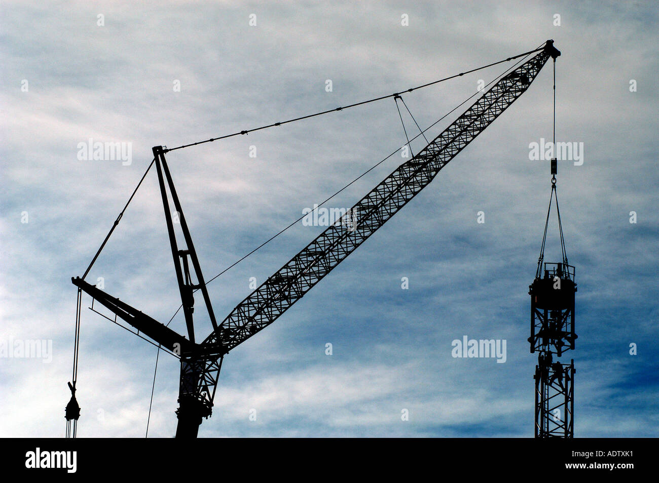 A Very Large Working Crain Stock Photo - Alamy