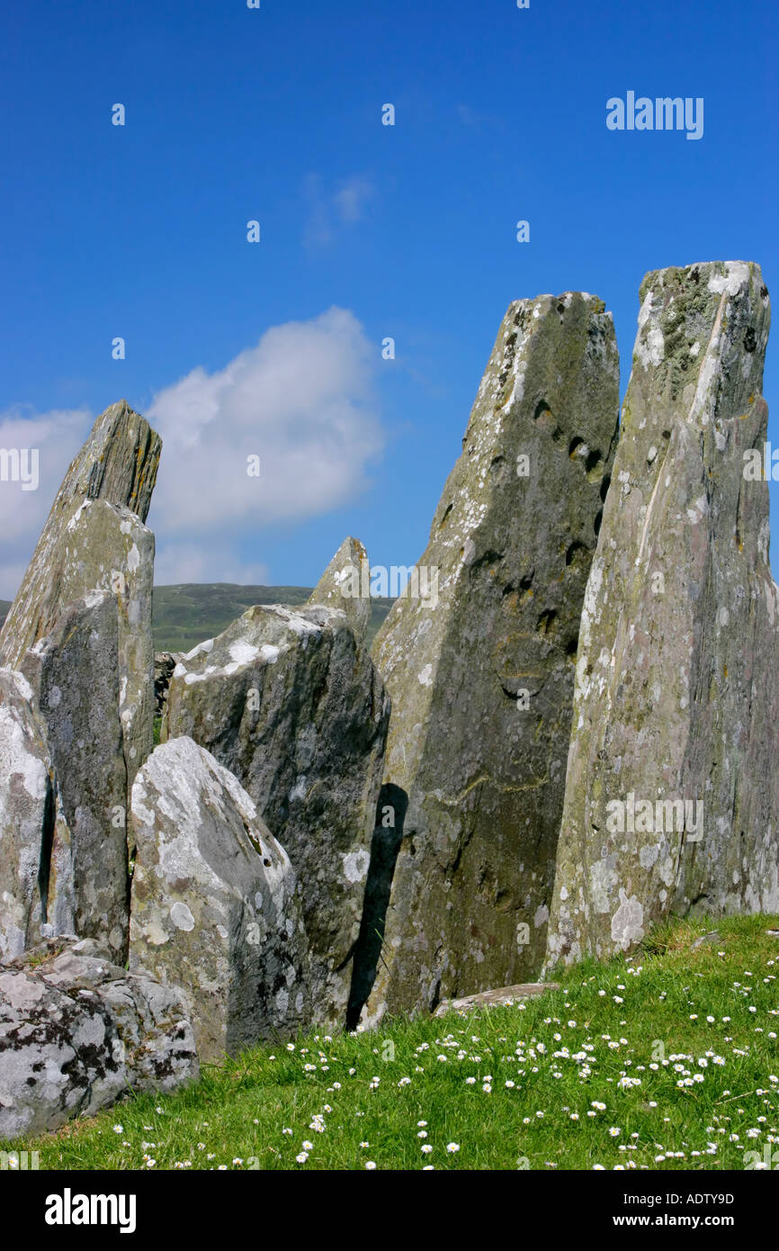 Cairnholy standing stones in Dumfries and Galloway in Scotland Stock ...