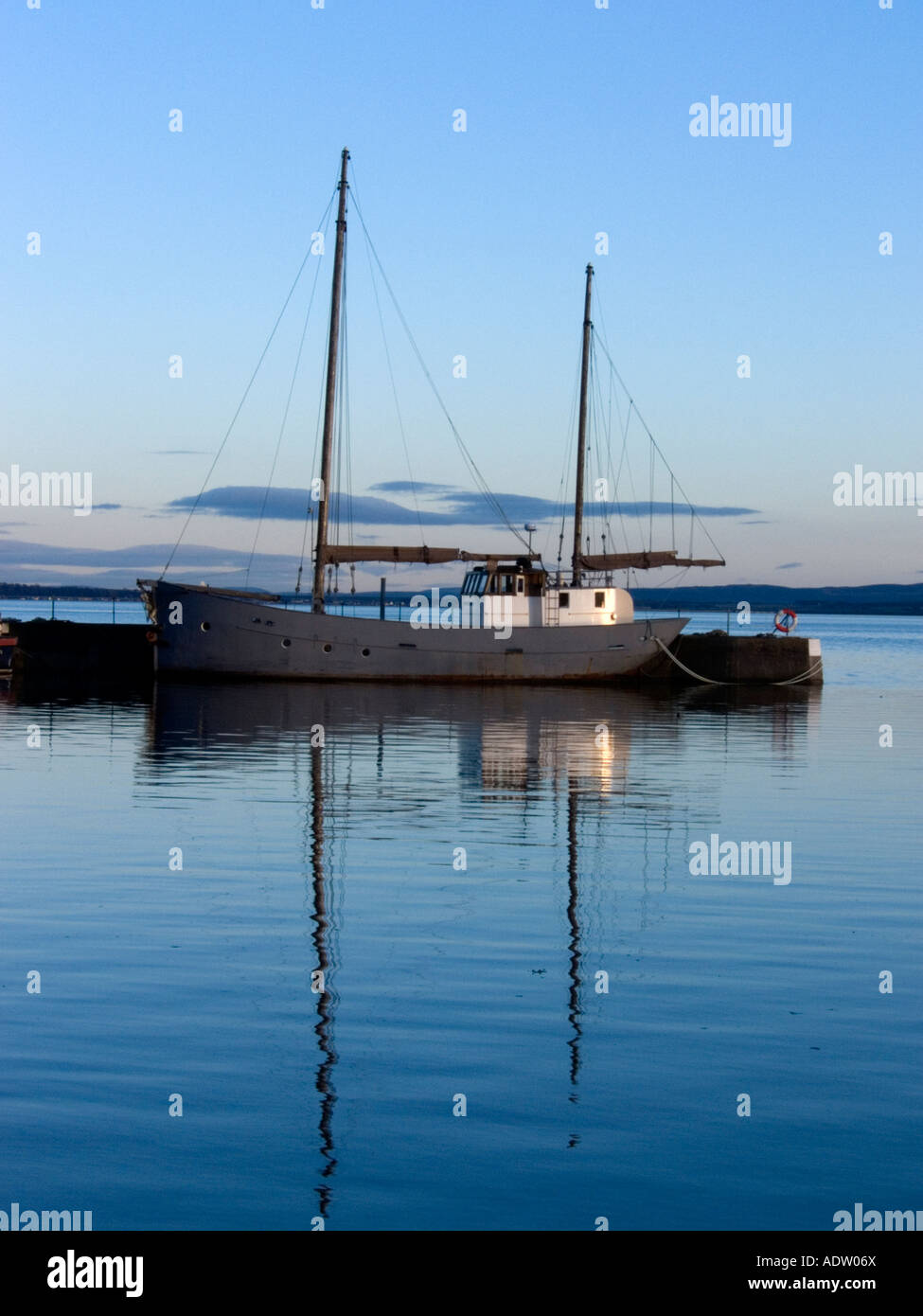 Boat at Avoch Harbour Stock Photo - Alamy