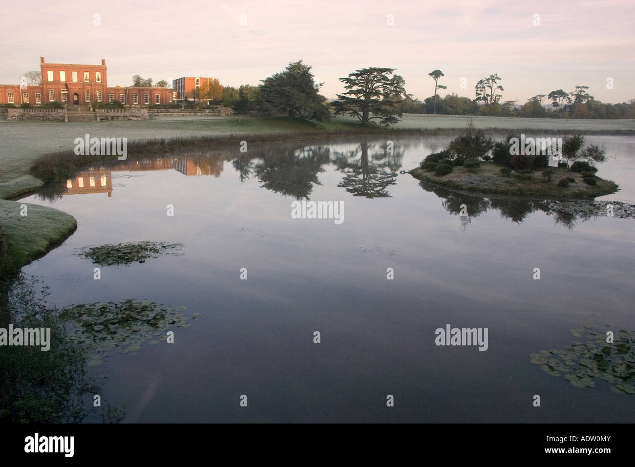 country house and mansion Ashburnham Place Sussex England UK Stock ...