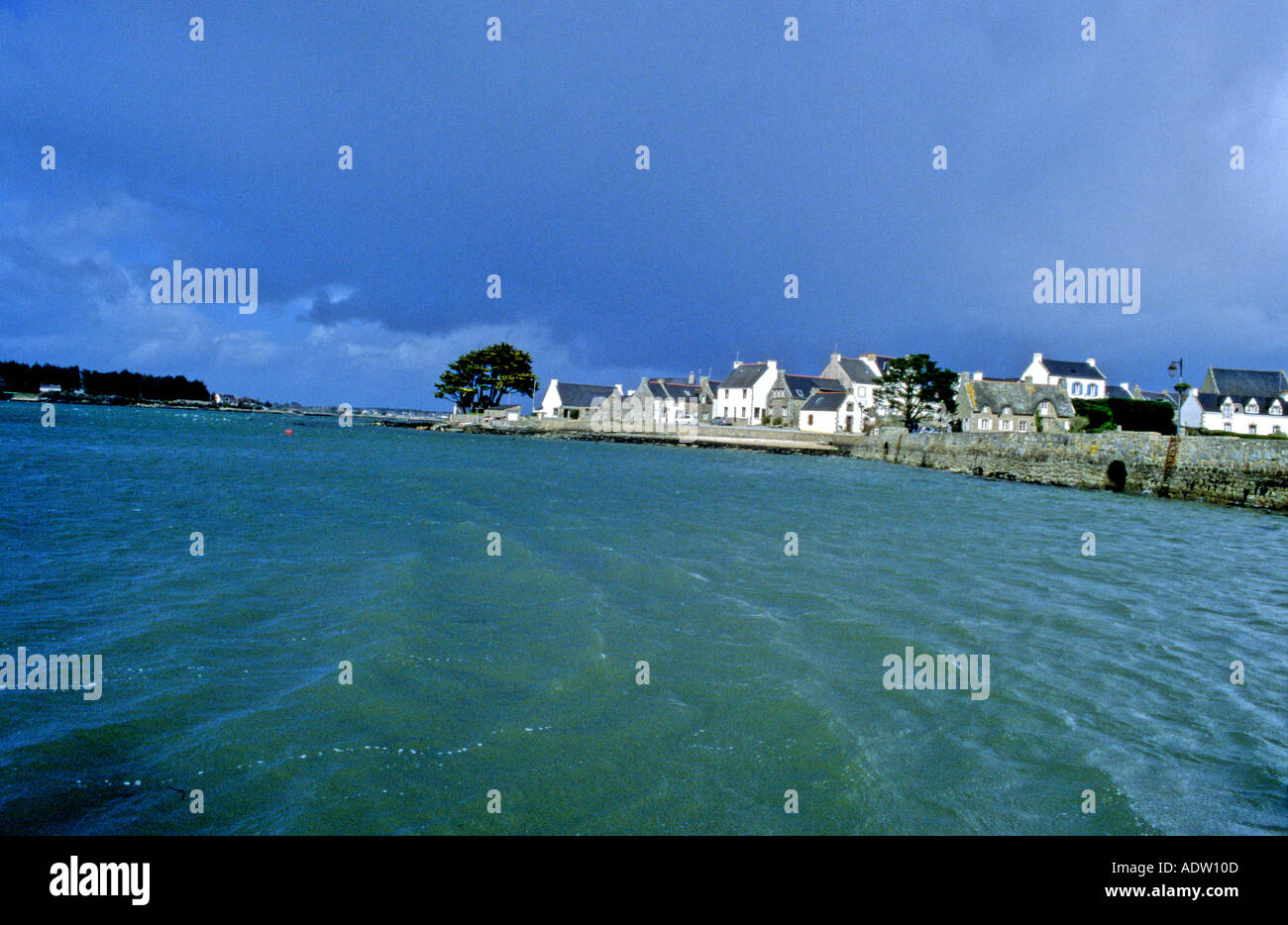 The village of St Cado in the Morbihan southern Brittany France Stock ...
