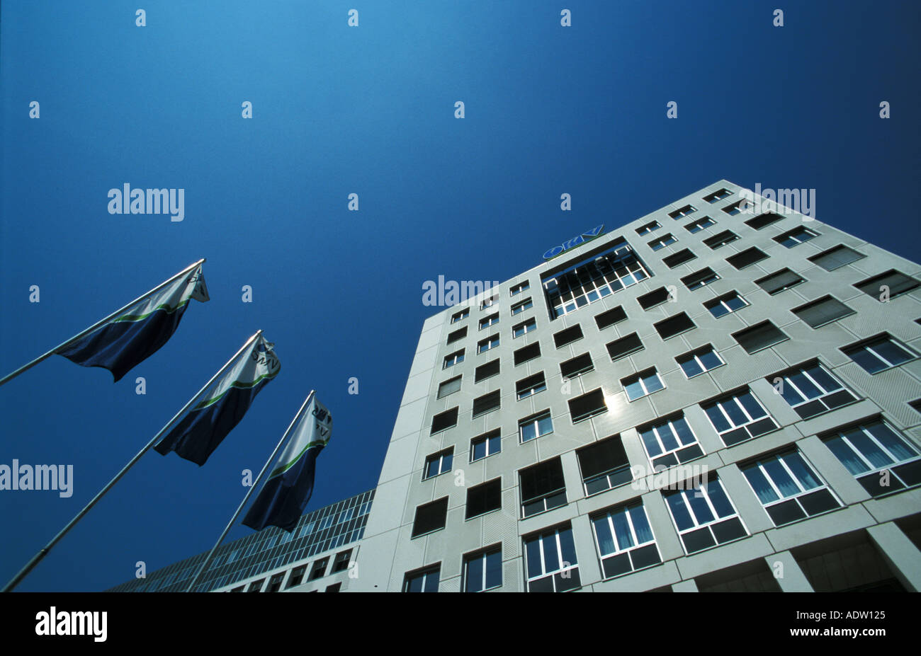 building "OMV, Lassallestrasse Stock Photo - Alamy