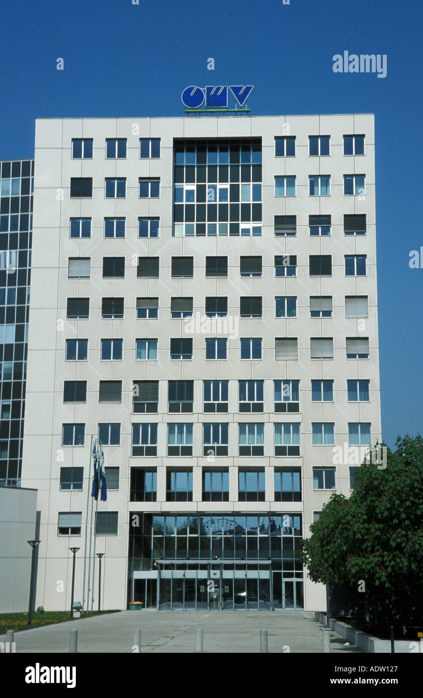 building "OMV, Lassallestrasse Stock Photo - Alamy