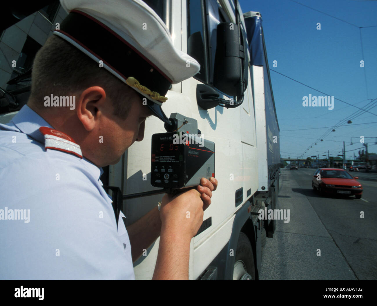 speed measurement with radar Stock Photo - Alamy