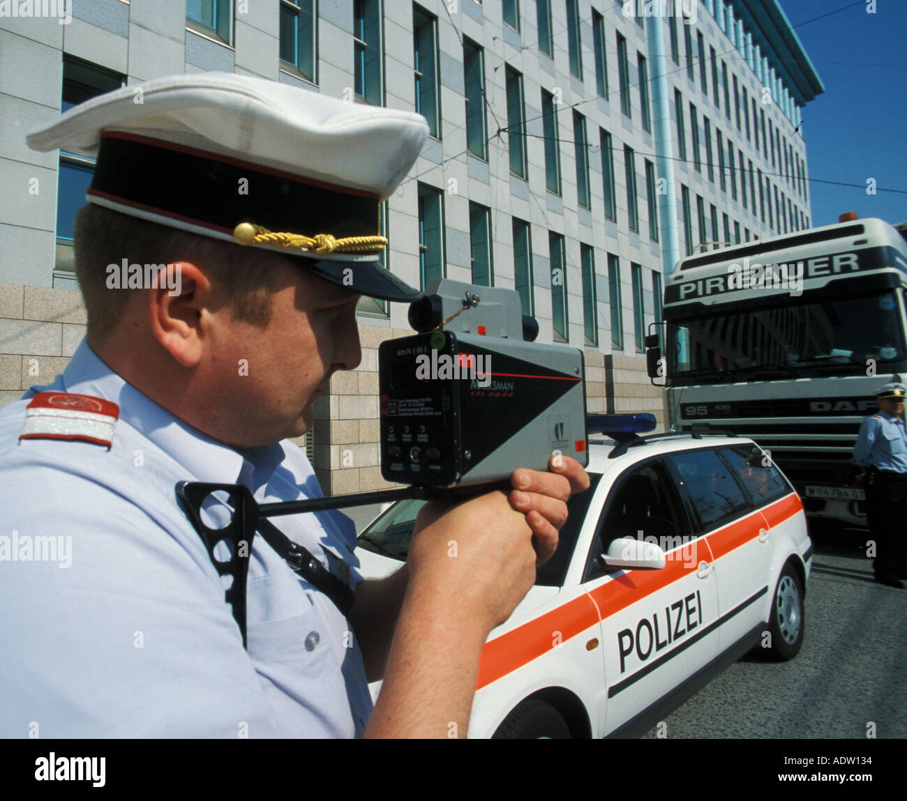 speed measurement with radar Stock Photo - Alamy