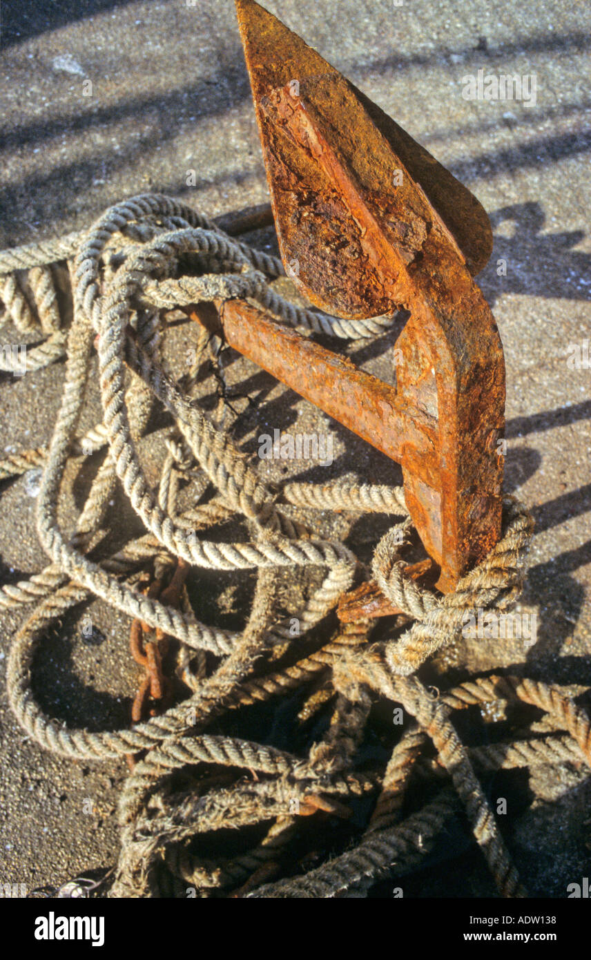 Abandoned anchor Stock Photo - Alamy
