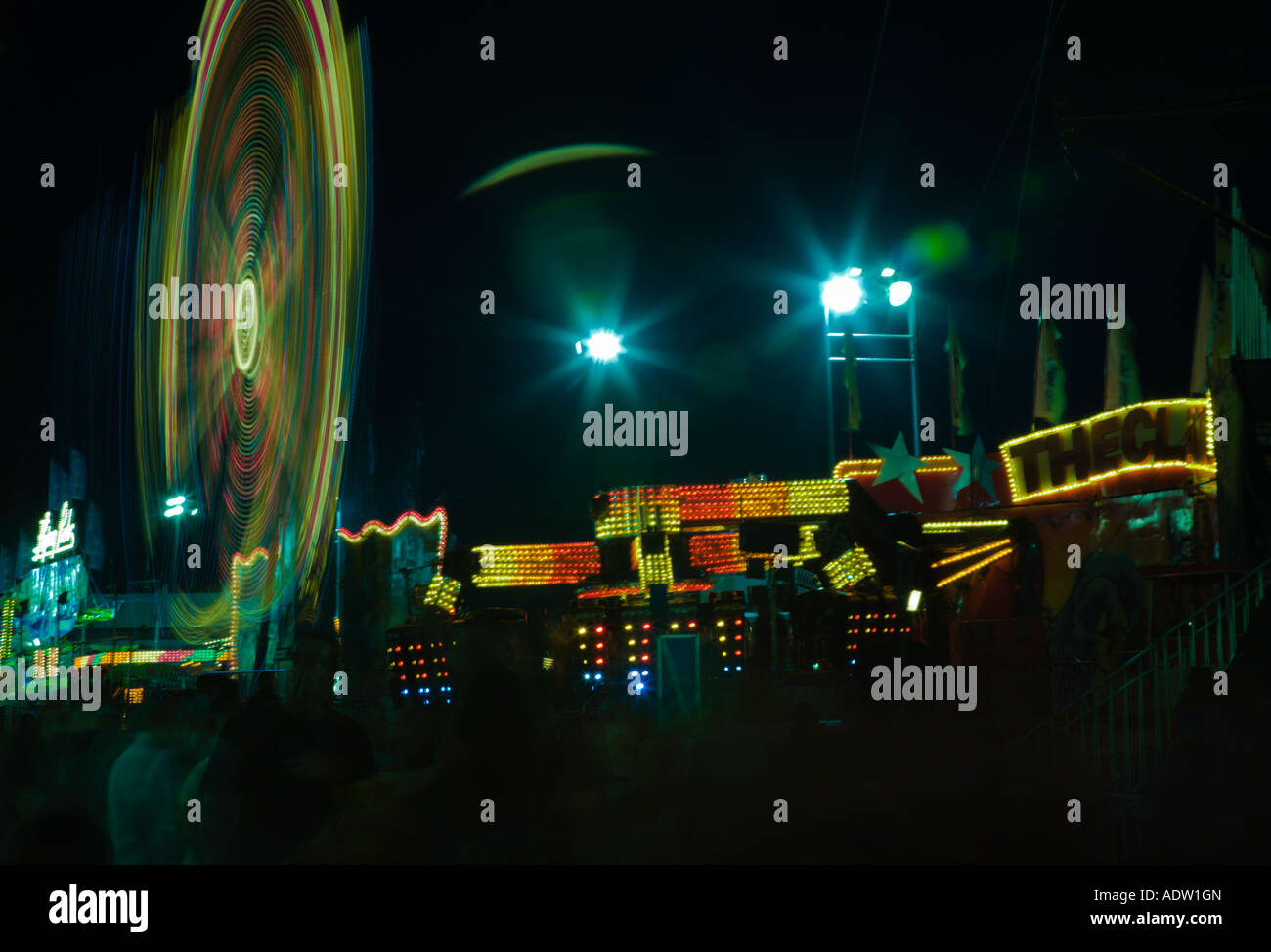 Lights county fair carnival rides hi-res stock photography and images ...