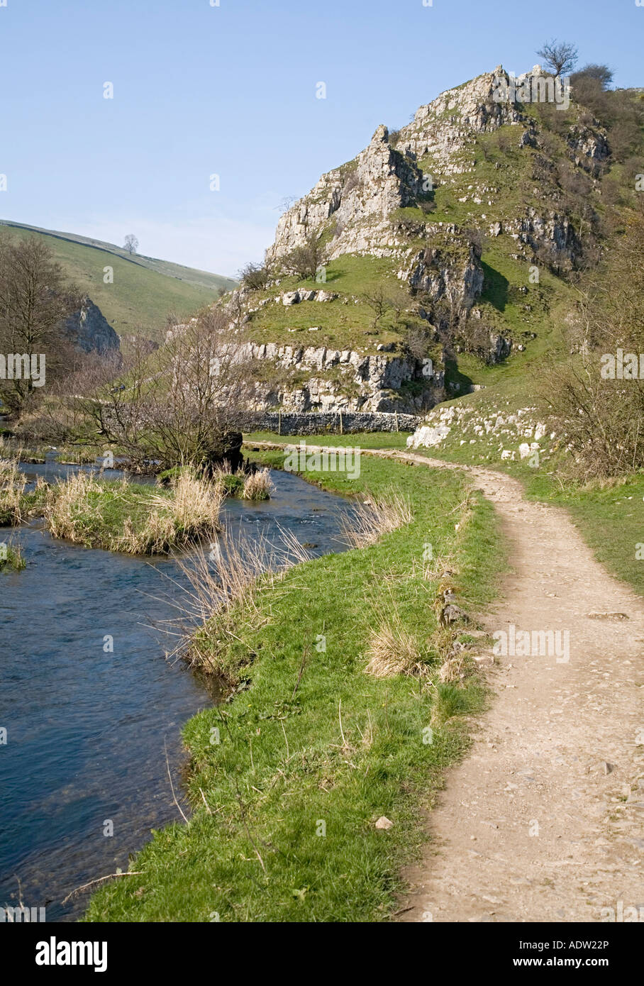 Wolfscote Dale River Dove Peak District National Park Derbyshire Stock ...