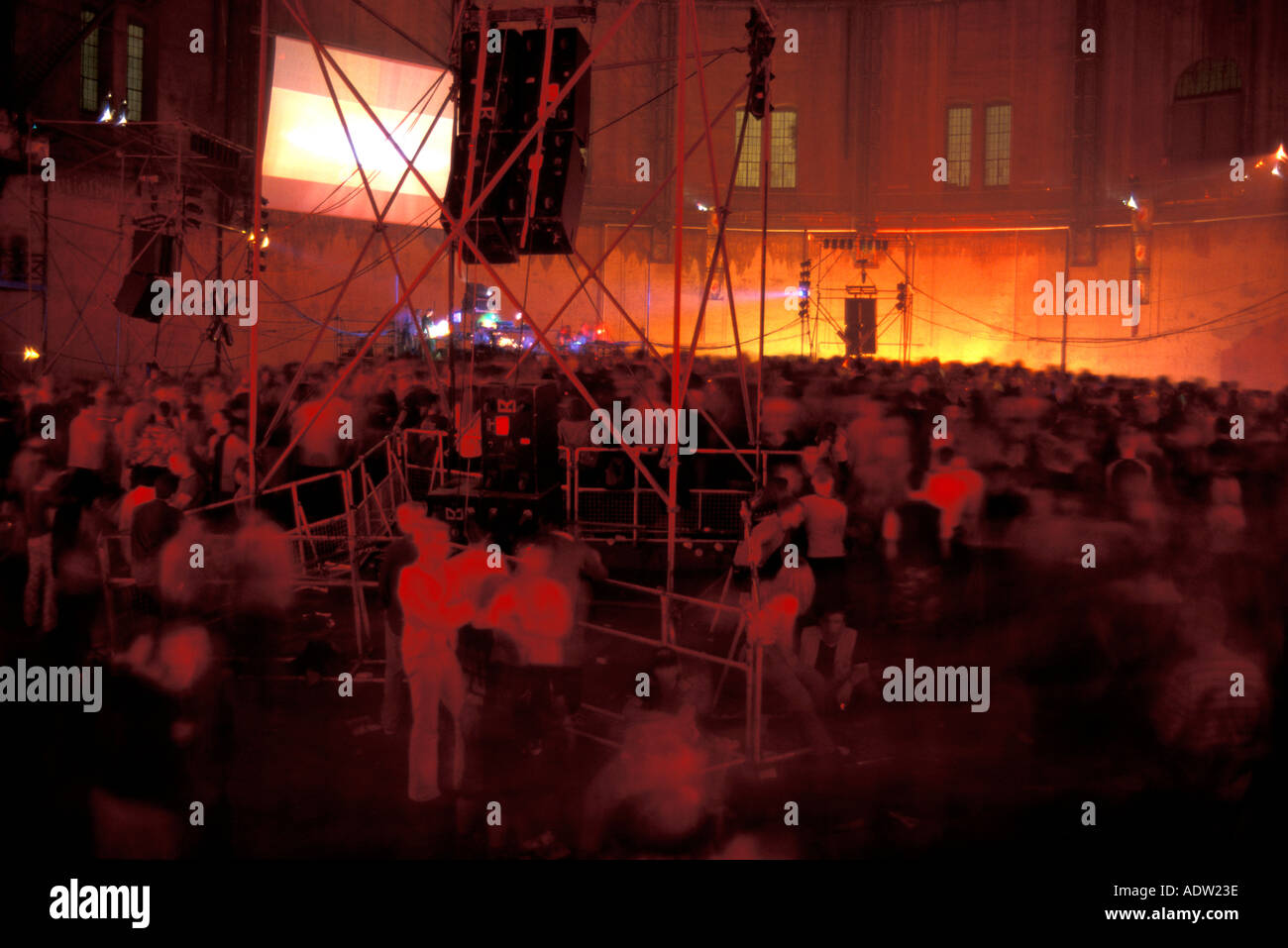 rave at Gasometer Vienna Stock Photo - Alamy