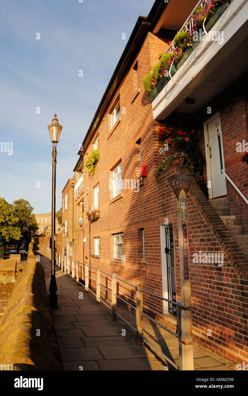 The city wall at Bridgegate in the historic city of Chester Stock Photo ...