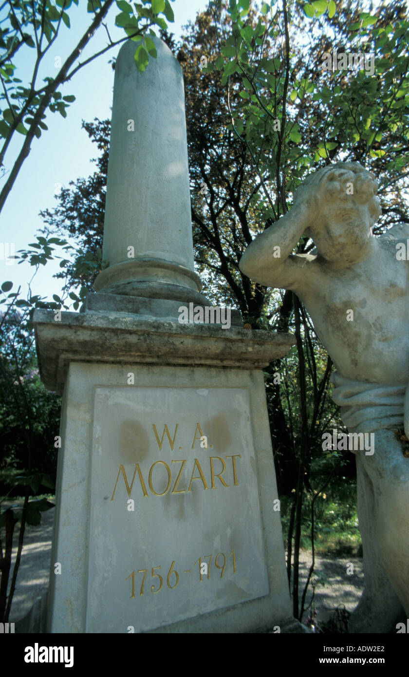 graveyard St. Marx, grave of Mozart Stock Photo - Alamy