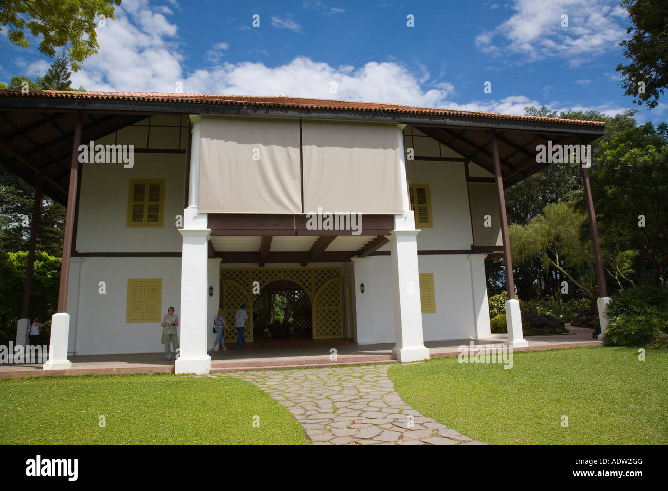 Burkill Hall colonial plantation bungalow in Botanic Gardens Singapore ...