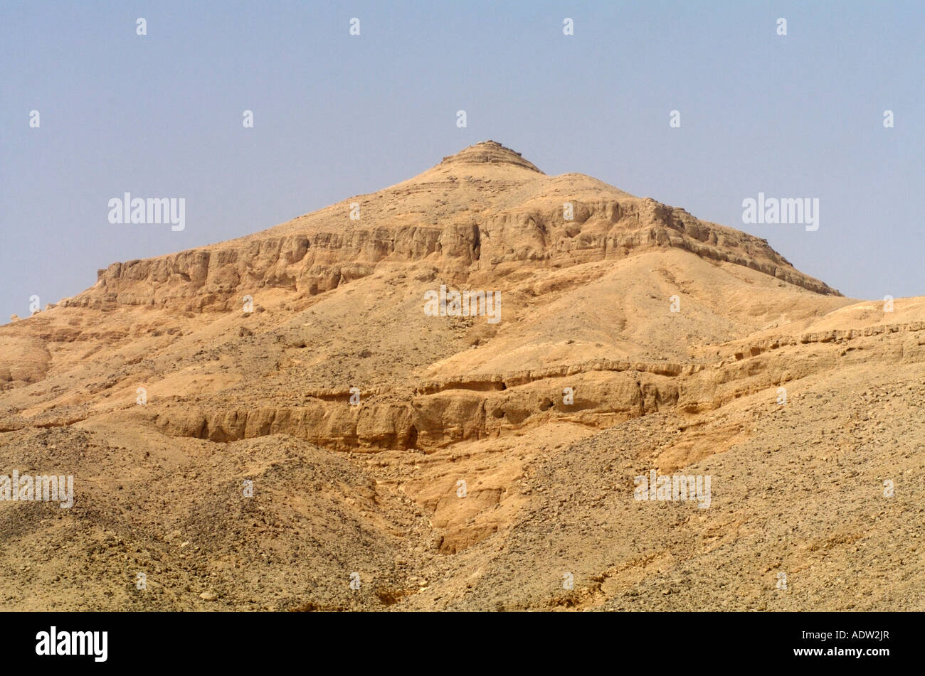 Theban Mountains in the Valley of the Kings, Luxor, Egypt Stock Photo ...