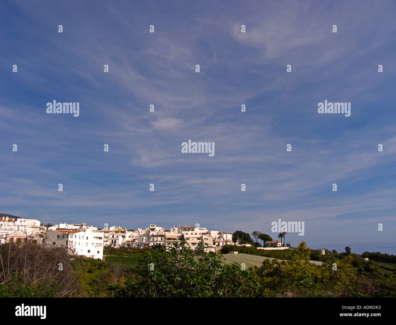 View at Maro Costa del Sol Andalucia Spain Stock Photo - Alamy