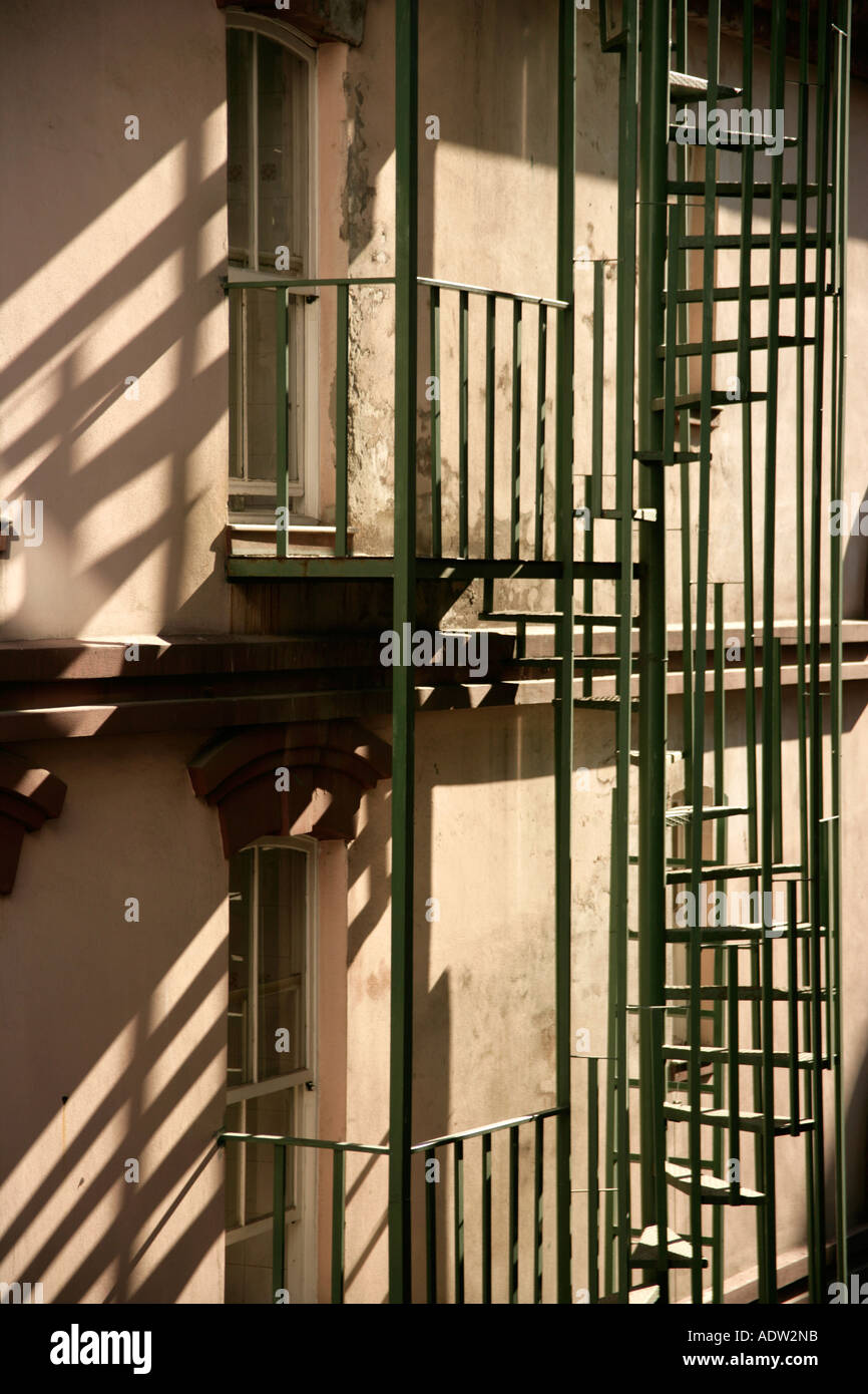 BUILDING AND STAIR SHADOW GRAPHIC Stock Photo - Alamy